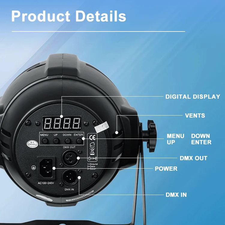 Big Dipper LPC010 54*4W RGBW 4in1 LED Par Light for Wedding Party Perf ...